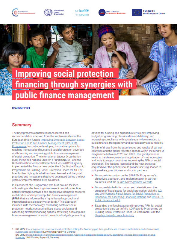 3161 | ILO Platform on extending social protection coverage by at least ...